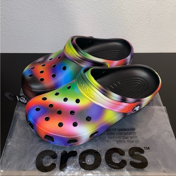 CROCS | Shoes | Crocs Classic Marble Swirl Solarized Clog | Poshmark